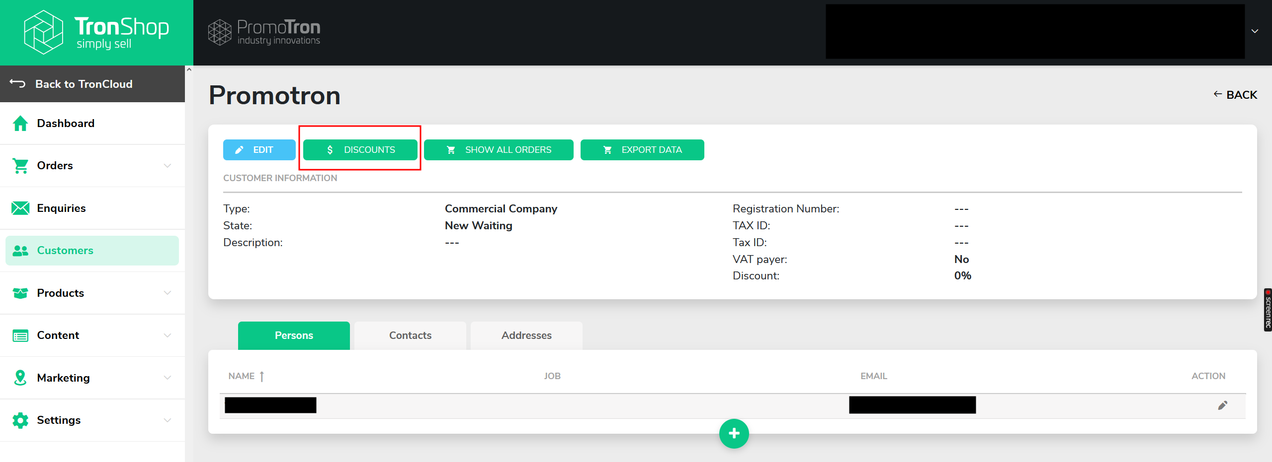 How to give discount to your TronShop customers – PromoTron Solutions a.s.