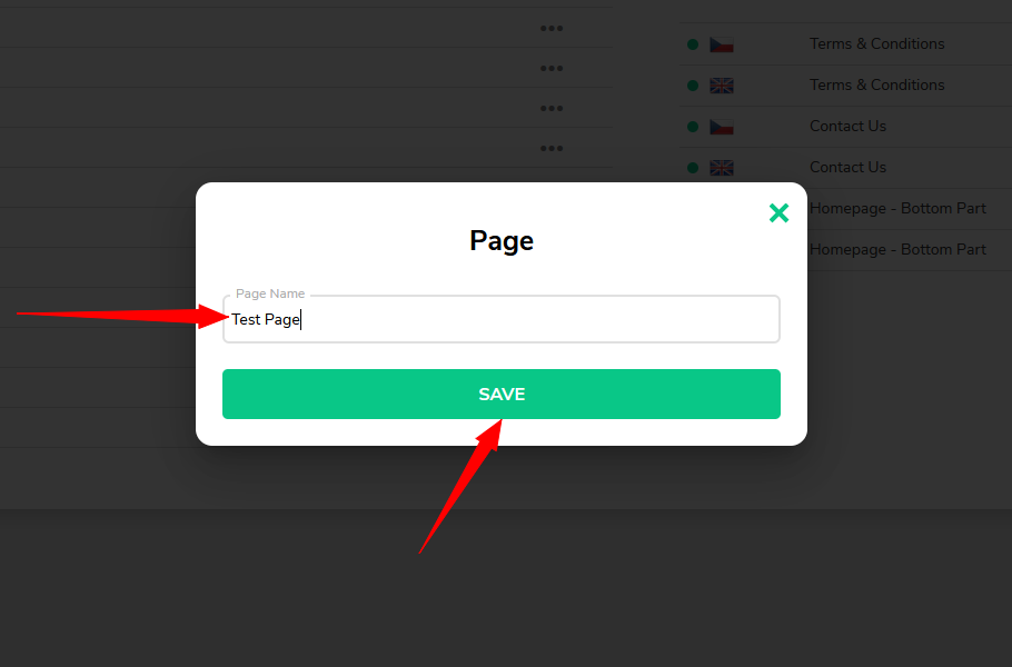 Creating and editing pages – PromoTron Solutions a.s.