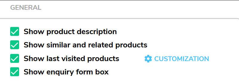 Set up layout of product details – PromoTron Solutions a.s.